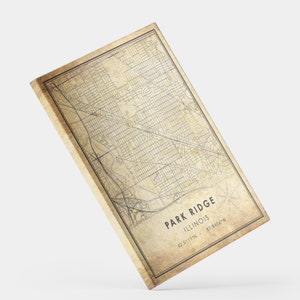 Park Ridge Vintage Map Print | Park Ridge Illinois Map Art | Park Ridge ...