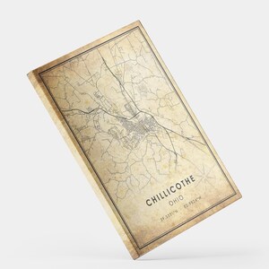 Chillicothe Map Print | Chillicothe Map | Ohio Map Art | Chillicothe ...