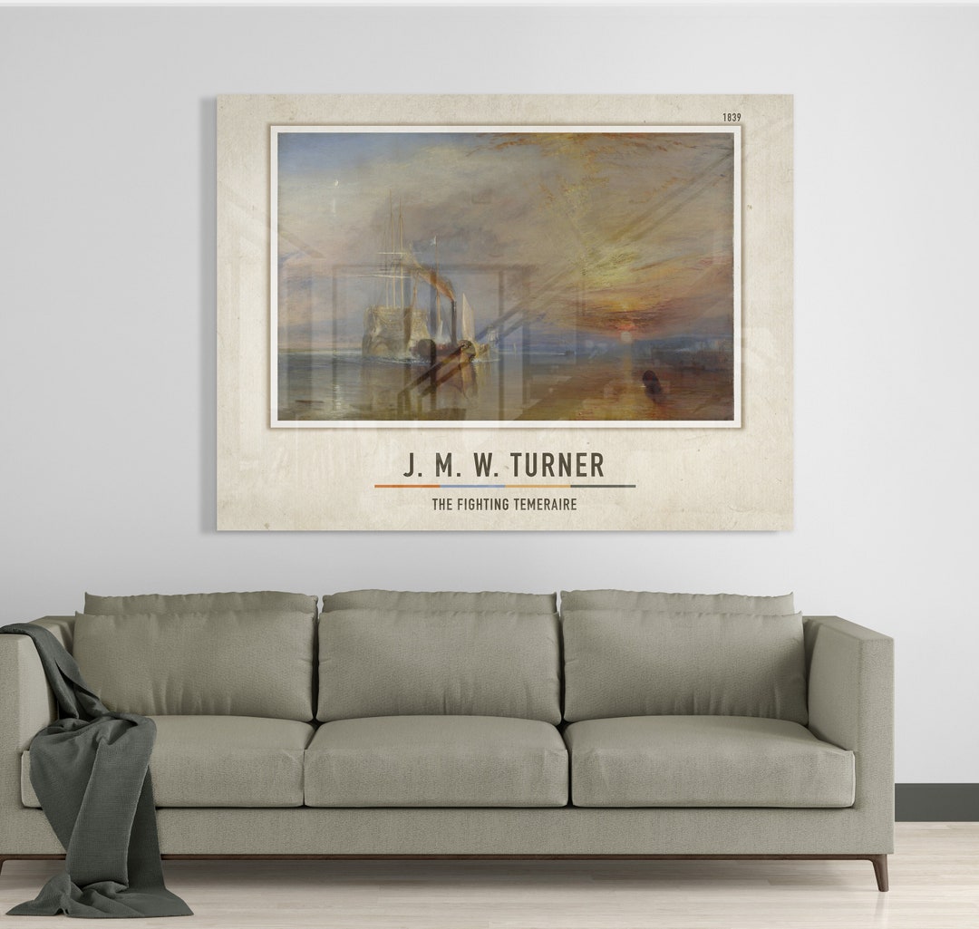 J. M. W. Turner Acrylic Glass Print | the Fighting Temeraire | J. M. W ...