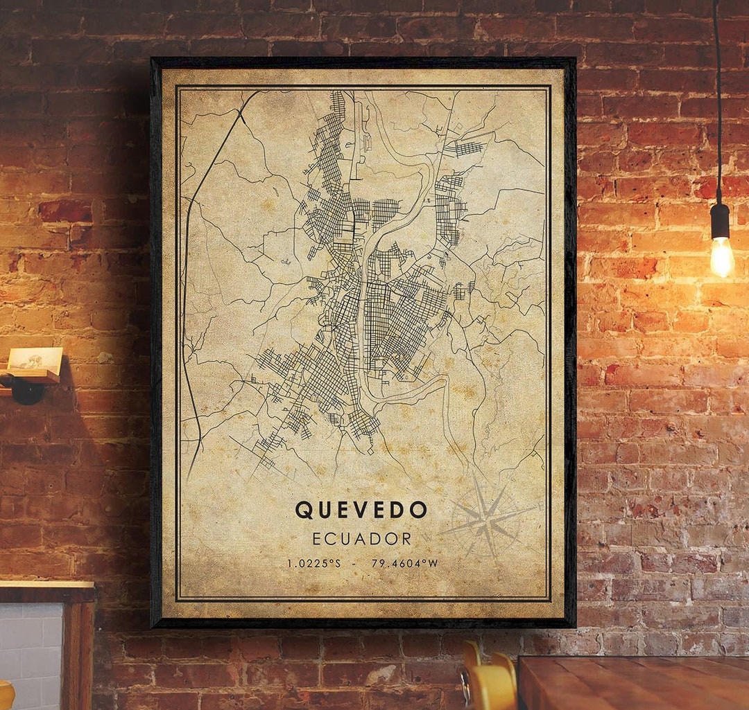 Quevedo Map Print | Quevedo Map | Ecuador Map Art | Quevedo City Road ...