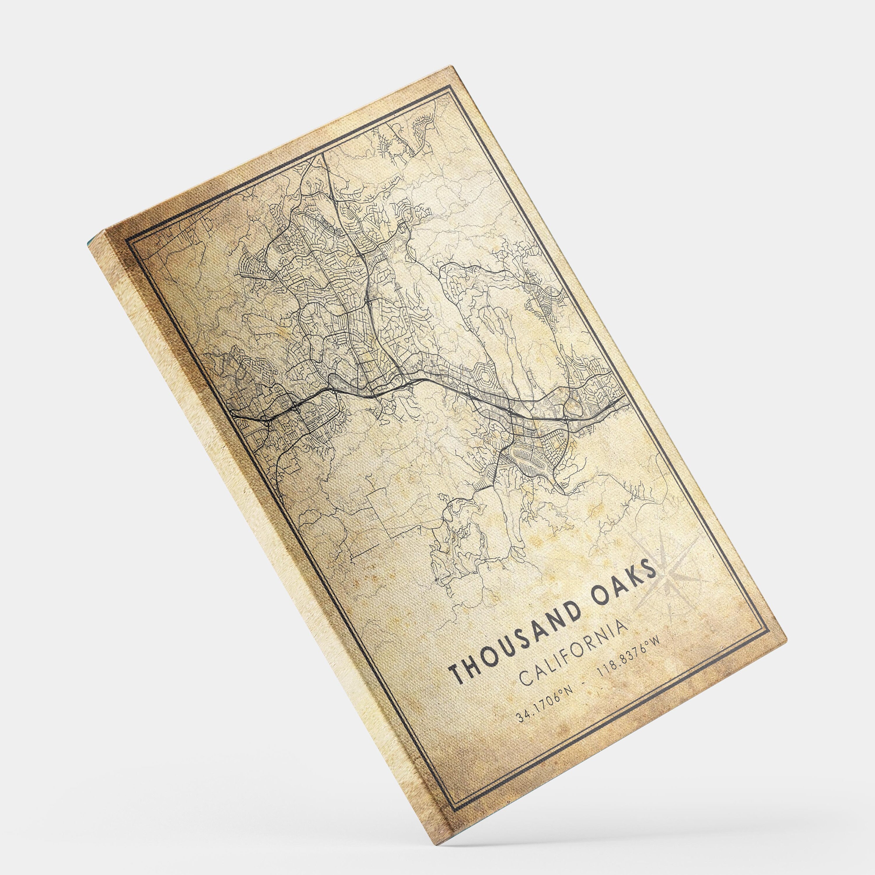 Thousand Oaks Map Print | Thousand Oaks Map | California Map Art ...