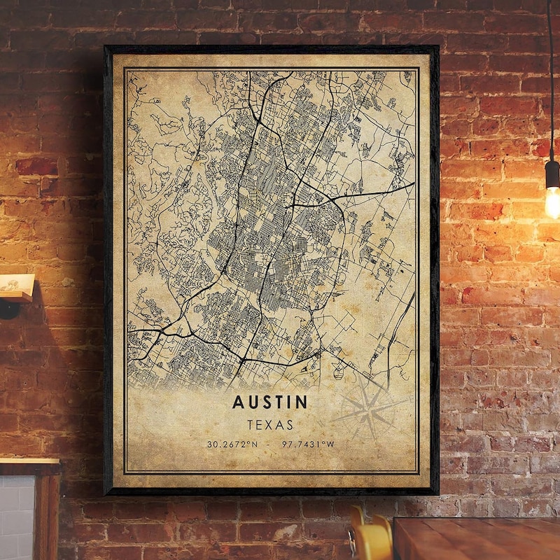 Austin Map - Etsy