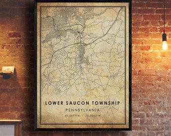 Pennsylvania Map Art Pennsylvania Art Print Pennsylvania - Etsy