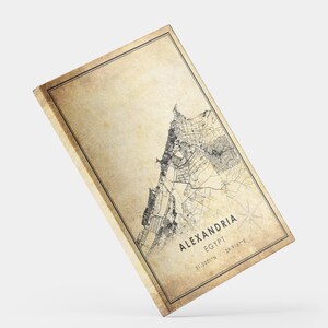 Alexandria Vintage Map Print | Alexandria Map | Egypt Map Art ...