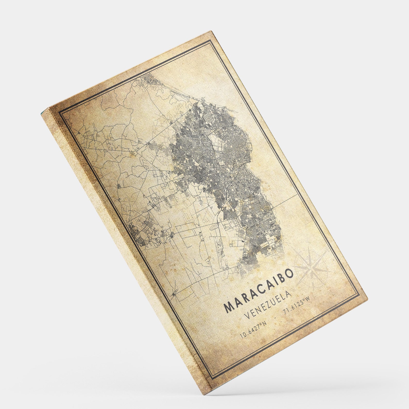 Maracaibo Map Print Maracaibo Map Venezuela Map Art - Etsy