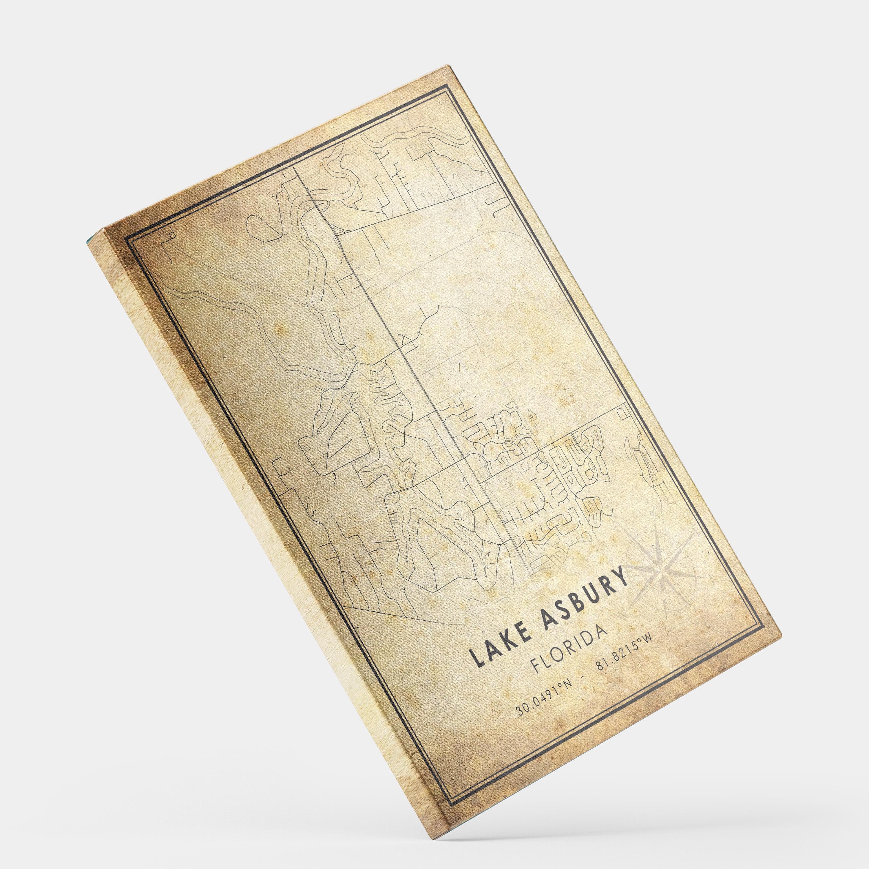 Lake Asbury Map Print | Lake Asbury Map | Florida Map Art | Lake Asbury ...