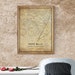 Hope Mills Vintage Map Print | Hope Mills North Carolina Map | Hope ...