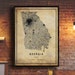 Georgia Vintage Map Print Georgia Map State Map Art - Etsy