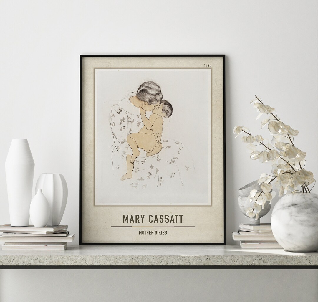 Mother's Kiss - Mary Cassatt | Mary Cassatt Canvas Print | Mary Cassatt ...