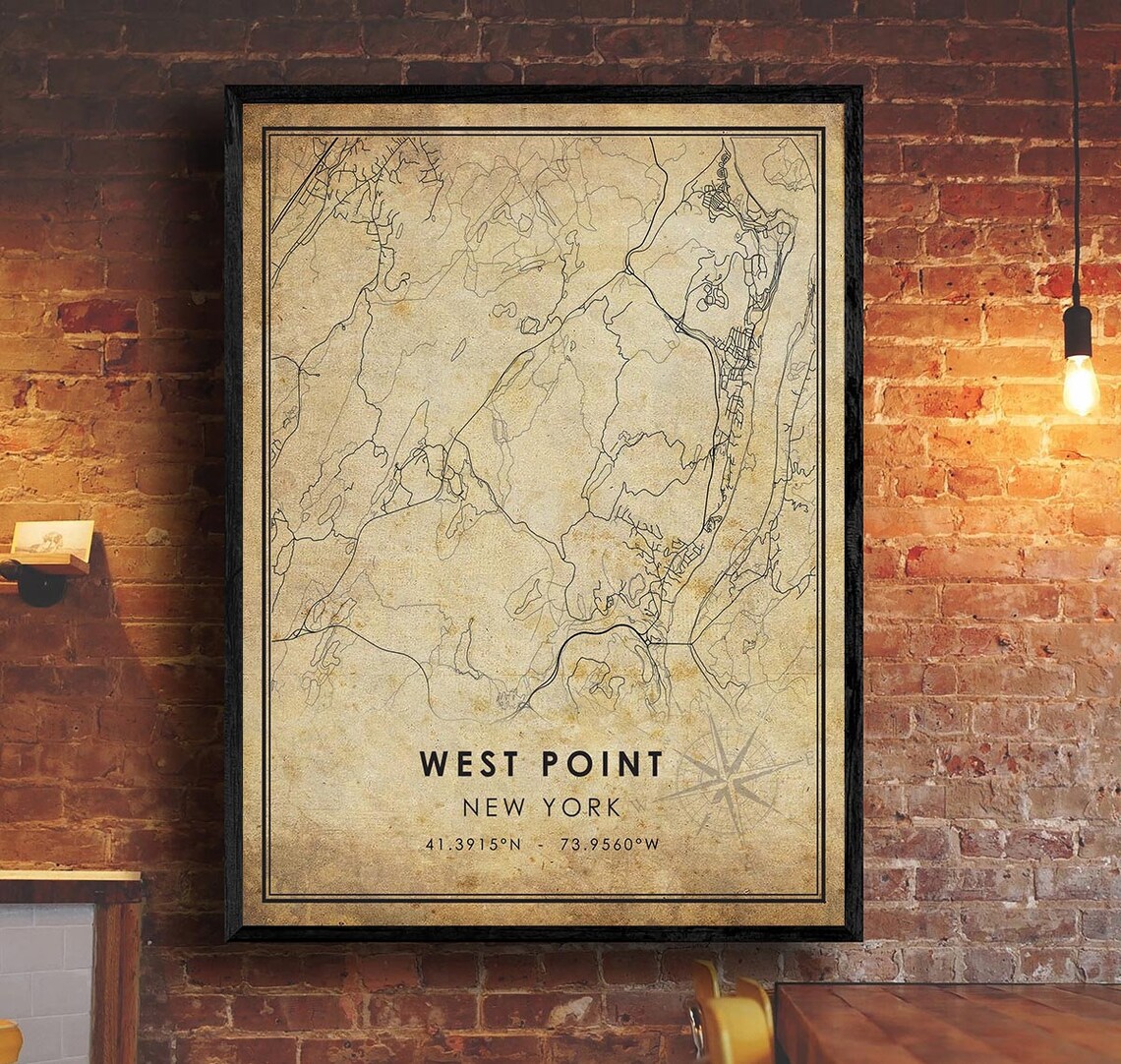 West Point Map Print West Point Map New York Map Art | Etsy