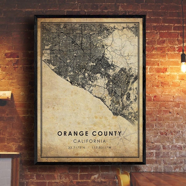 Orange County Poster - Etsy