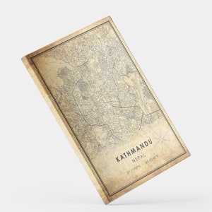 Kathmandu Map Print | Kathmandu Map | Nepal Map Art | Kathmandu City ...