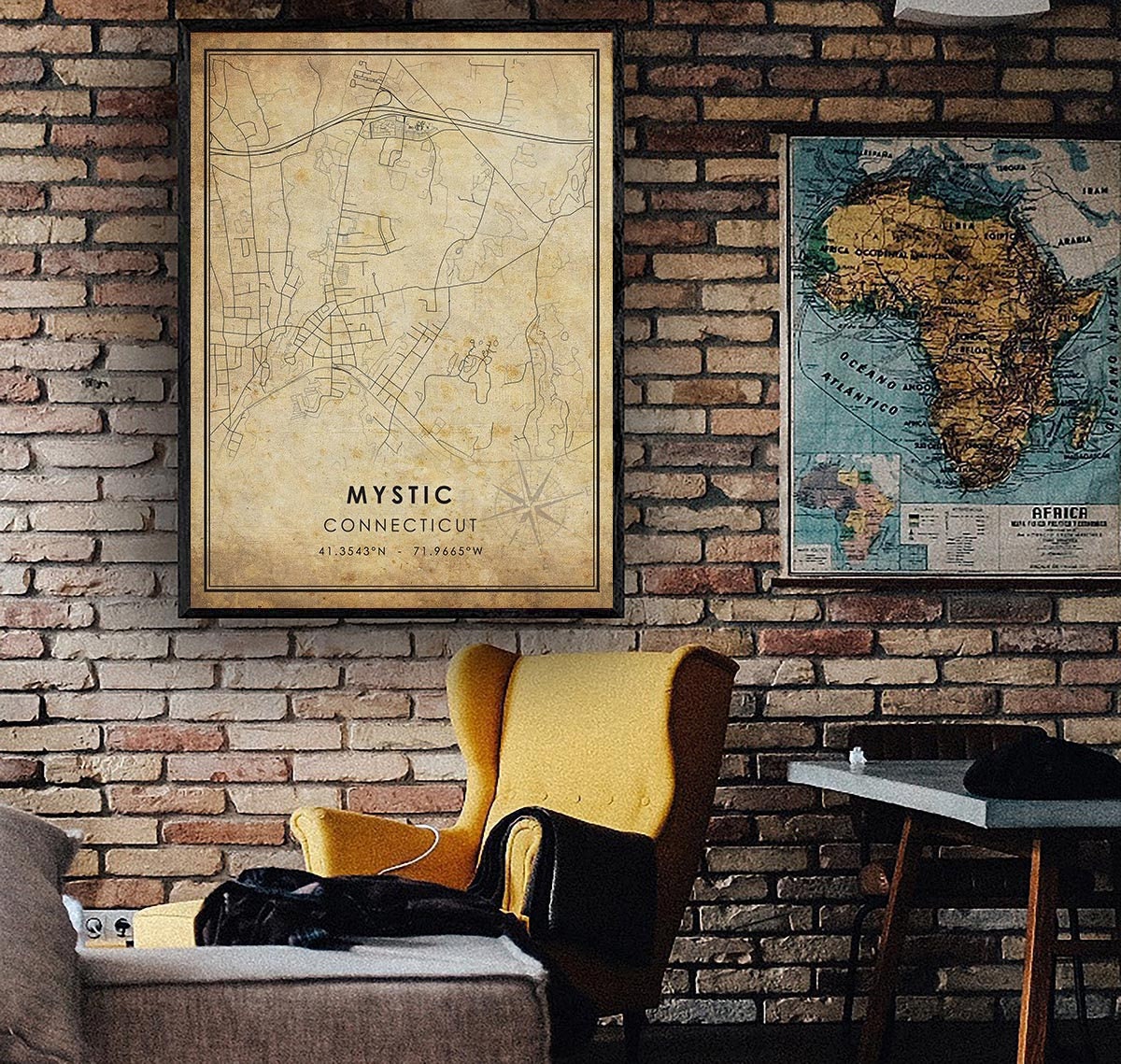 Mystic Map Print Mystic Map Connecticut Map Art Mystic - Etsy