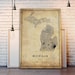 Michigan Vintage Map Print Michigan Map State Map Art Michigan City ...