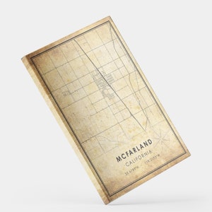 Mcfarland Map Print Mcfarland Map California Map Art Mcfarland City ...