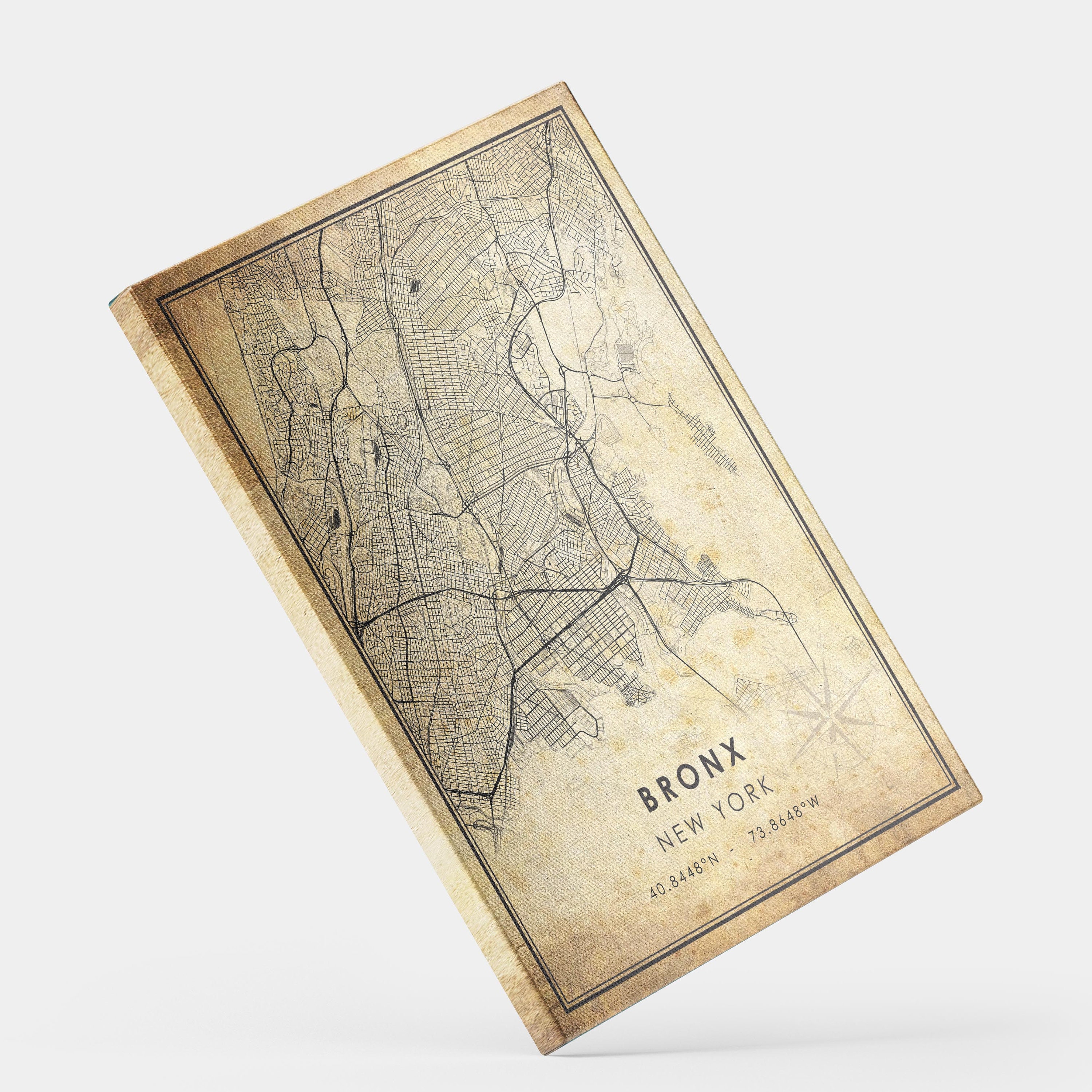 Bronx Vintage Map Print Bronx Map New York Map Art Bronx - Etsy