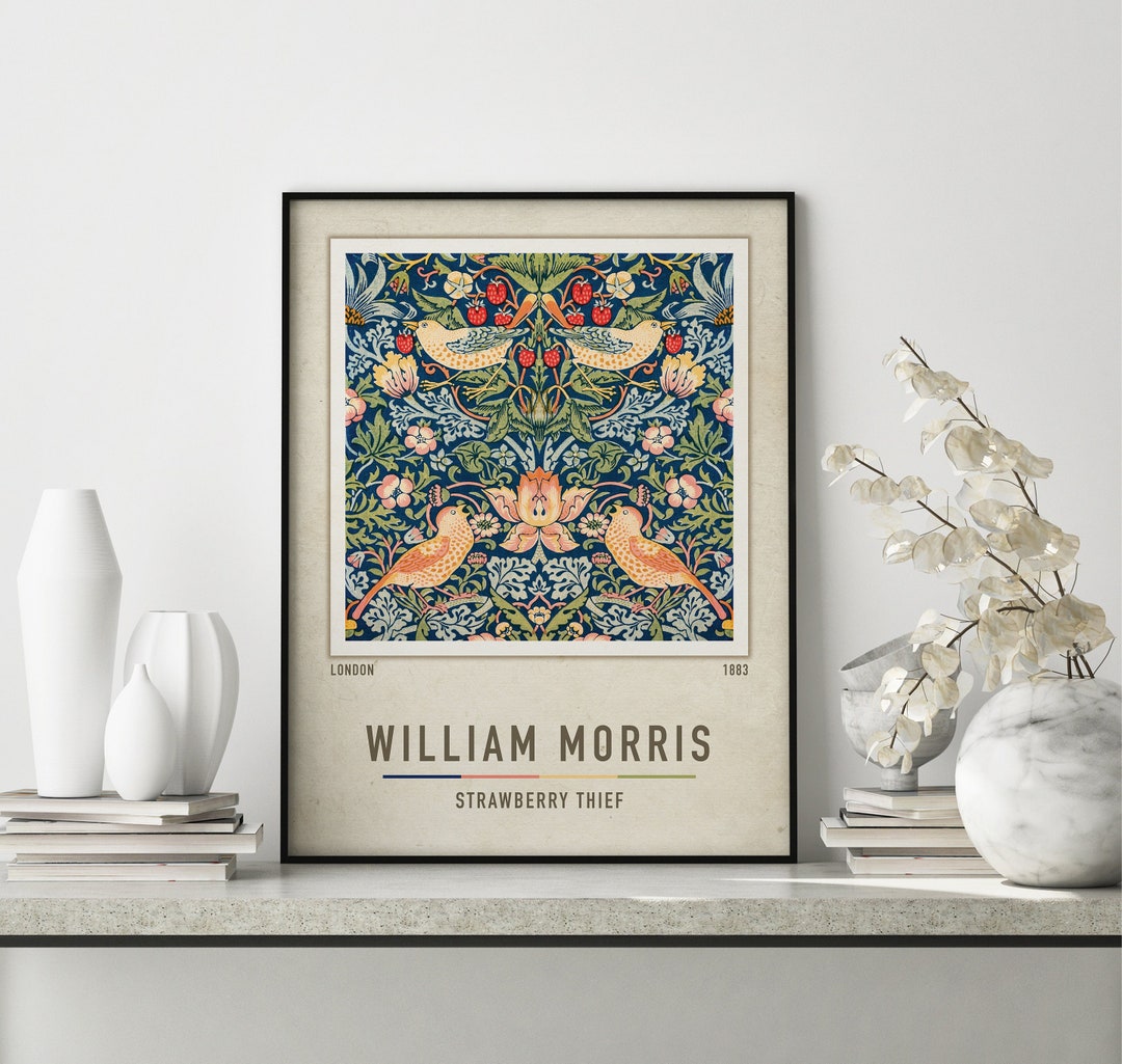 Strawberry Thief - William Morris | William Morris Canvas Print ...