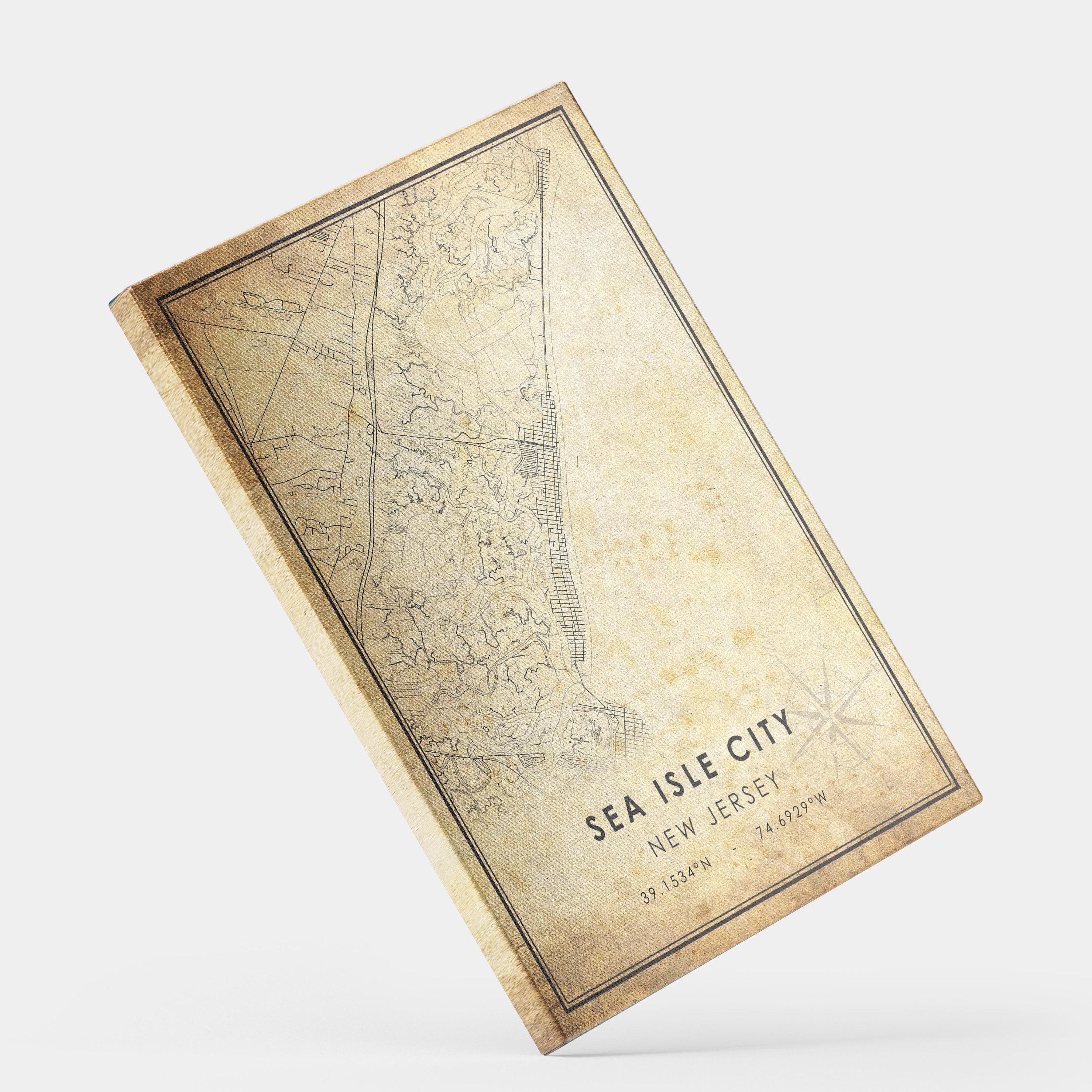 Sea Isle City Map Print Sea Isle City Map New Jersey Map - Etsy