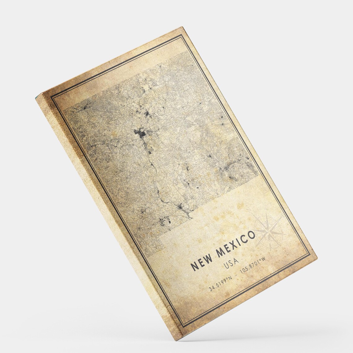 New Mexico Map Print New Mexico Map USA Map Art New - Etsy