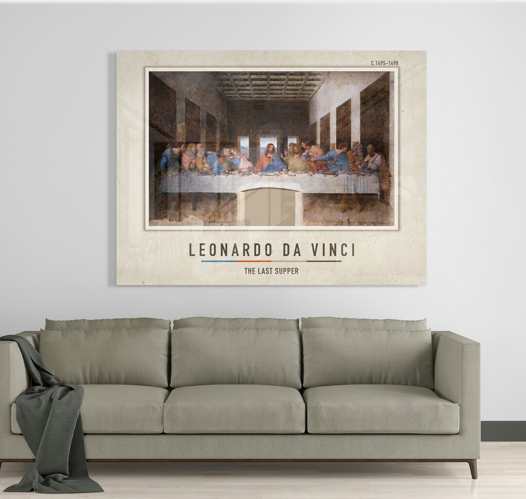 Leonardo Da Vinci Acrylic Glass Print | the Last Supper | Leonardo Da ...