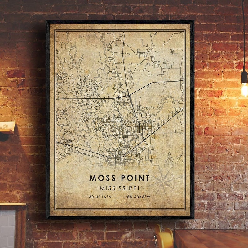 Moss Map - Etsy