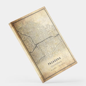 Pasadena Map Print | Pasadena Map | California Map Art | Pasadena City ...