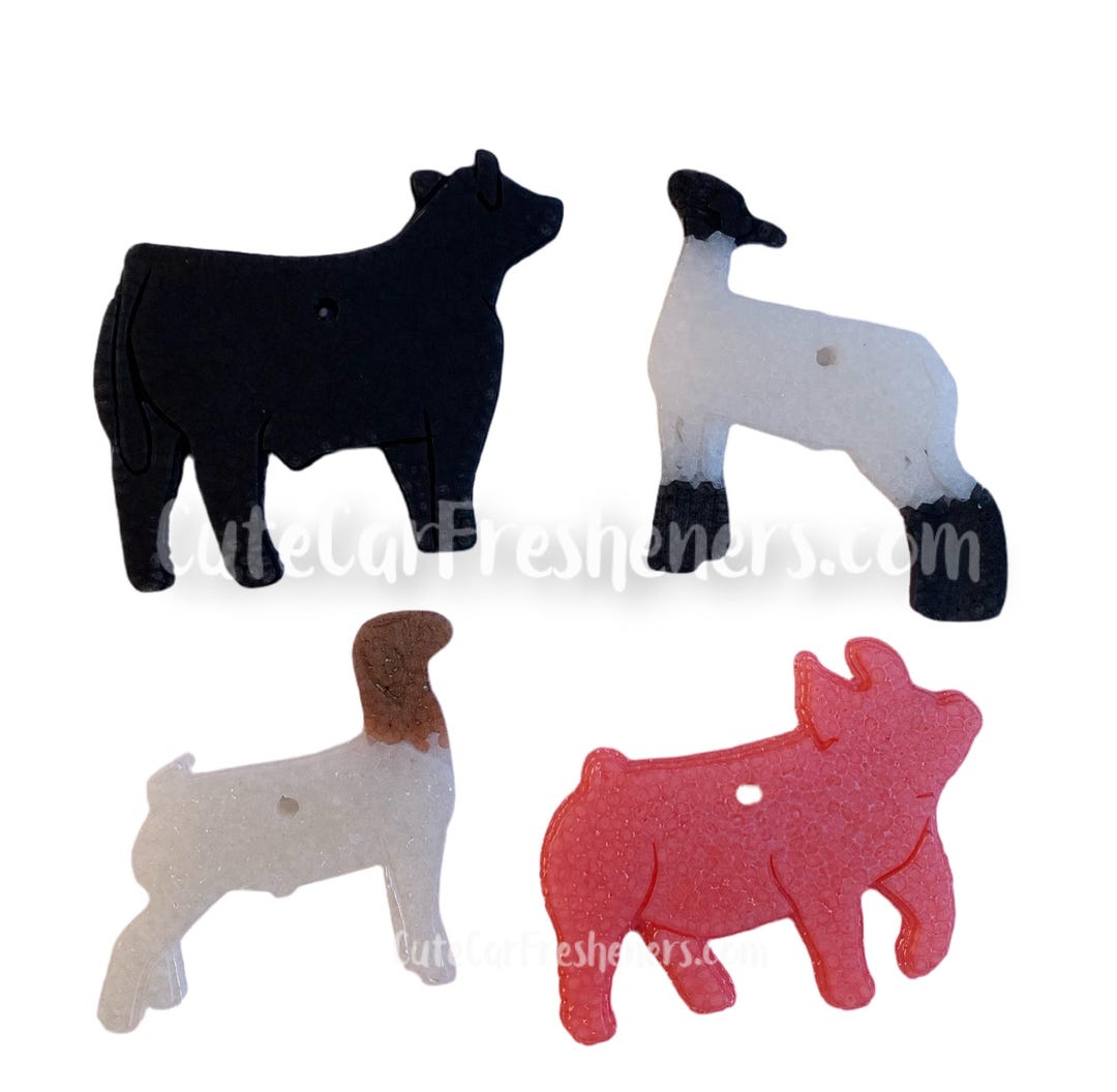 Stock Show Livestock Car Freshie, Show Pig, Show Goat, Show Sheep, Lamb ...