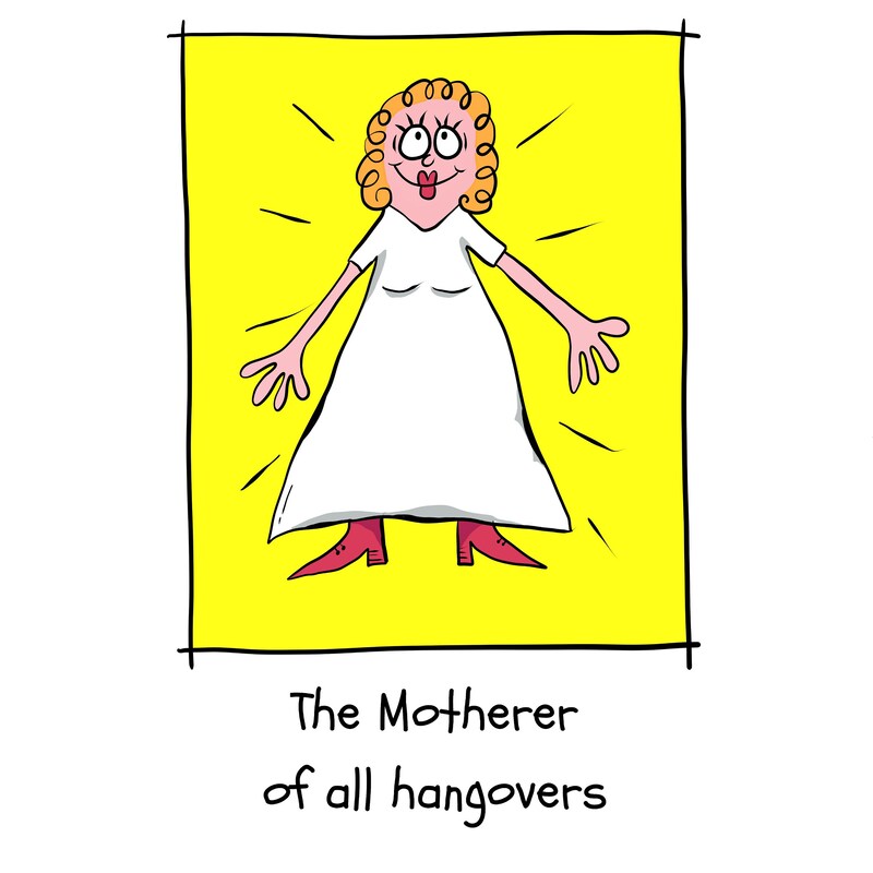 Cartoon Hangover - Etsy