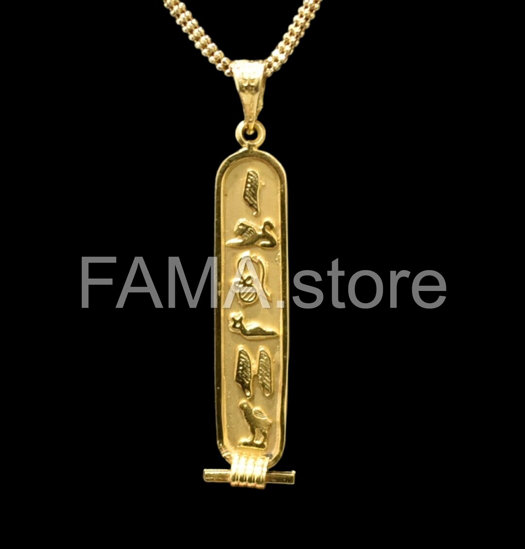 Personalized Pendant Customized, Ancient Egyptian Necklace Cartouche ...