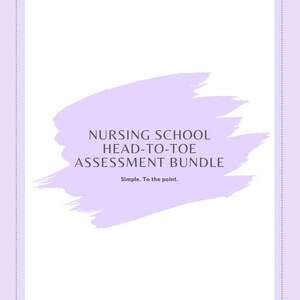 Nursing School: Head-to-toe Assessment Bundle - Etsy