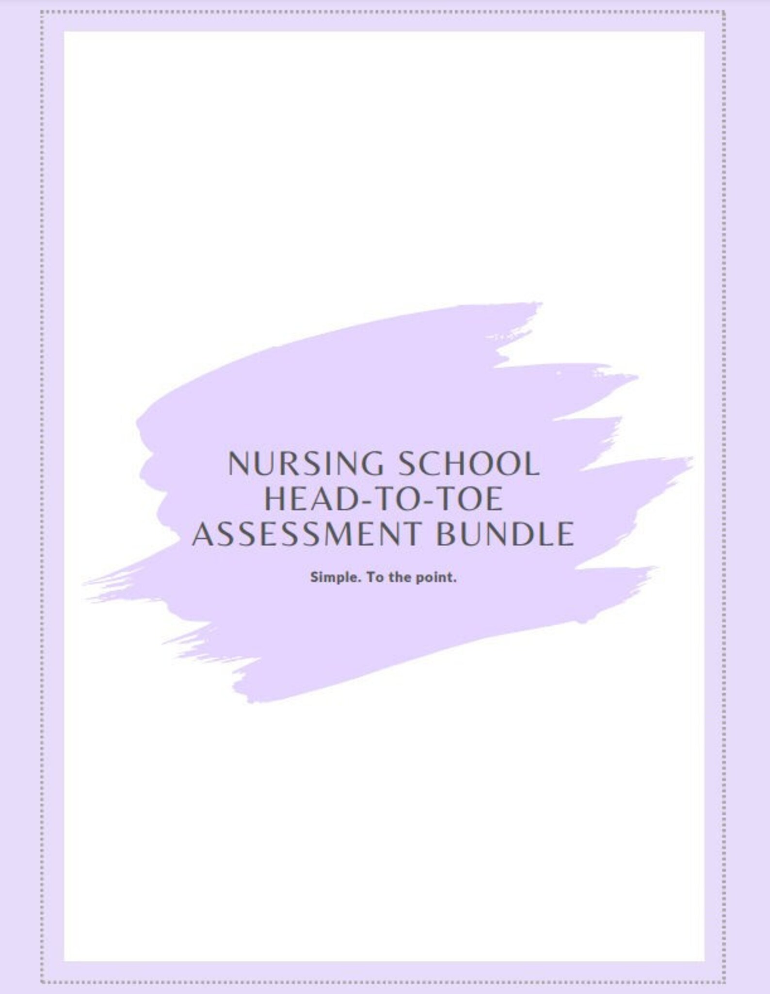 Nursing School: Head-to-toe Assessment Bundle - Etsy