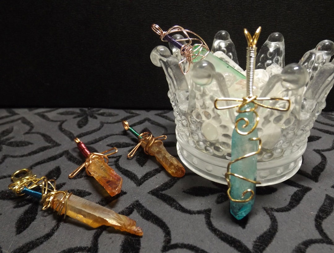 Wire Wrapped Quartz Swords - Etsy