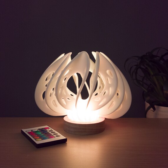 Lotus Minimalist Lamp Multicolored 3D Printed Modern Home Decor Office home Lighting Decorative Table Lamp Etsy Ireland