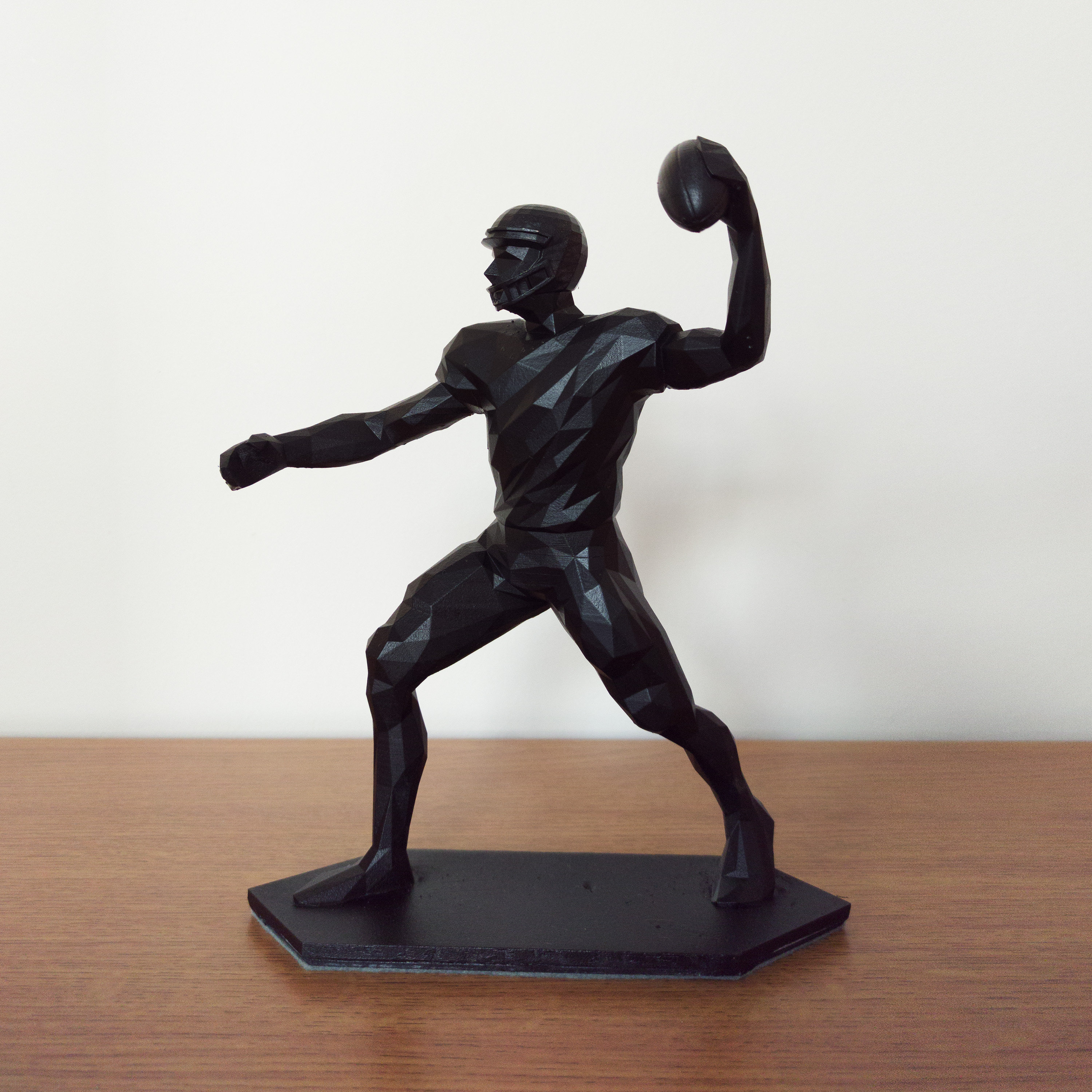 Rugby Player Figurine Geometric American Football - Etsy