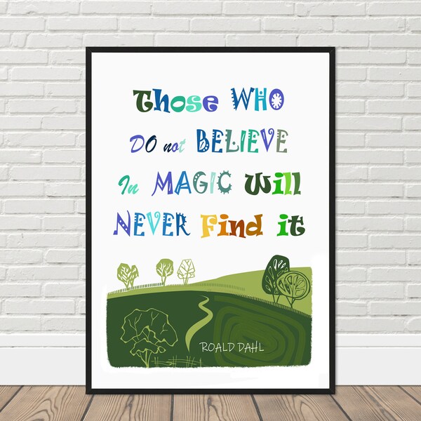 Roald Dahl Quote - Etsy UK