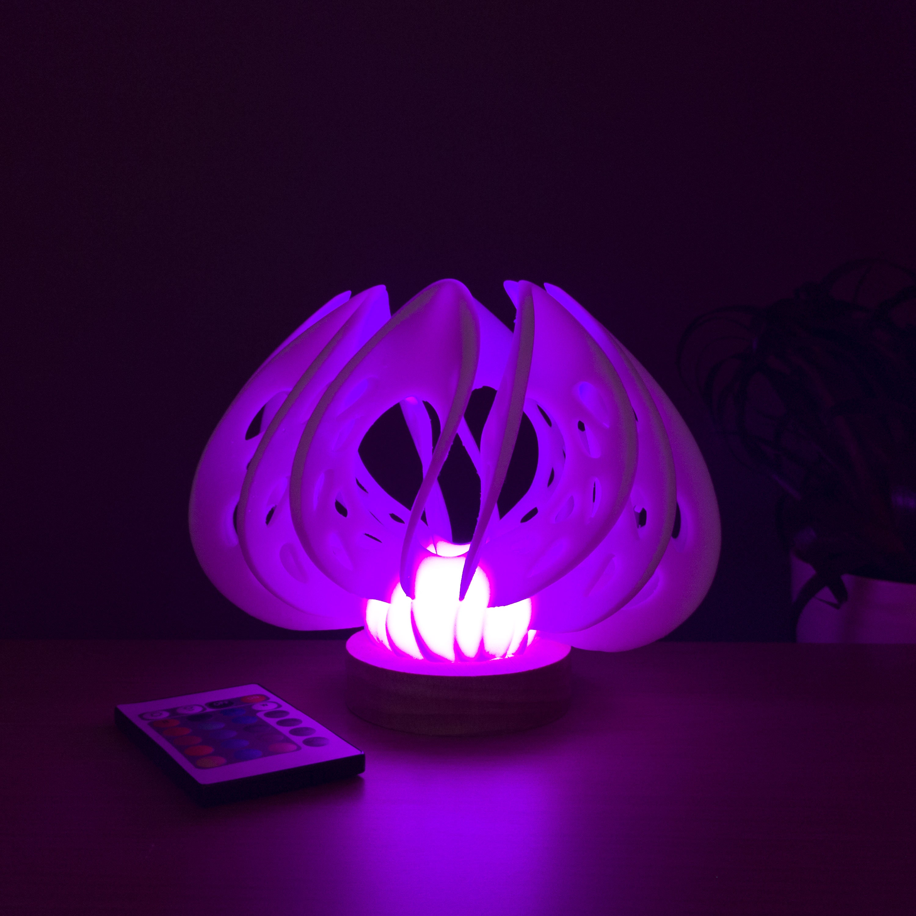 Lotus Lamp, 3D Printed Multicolored LED, Modern Home Decor - Etsy