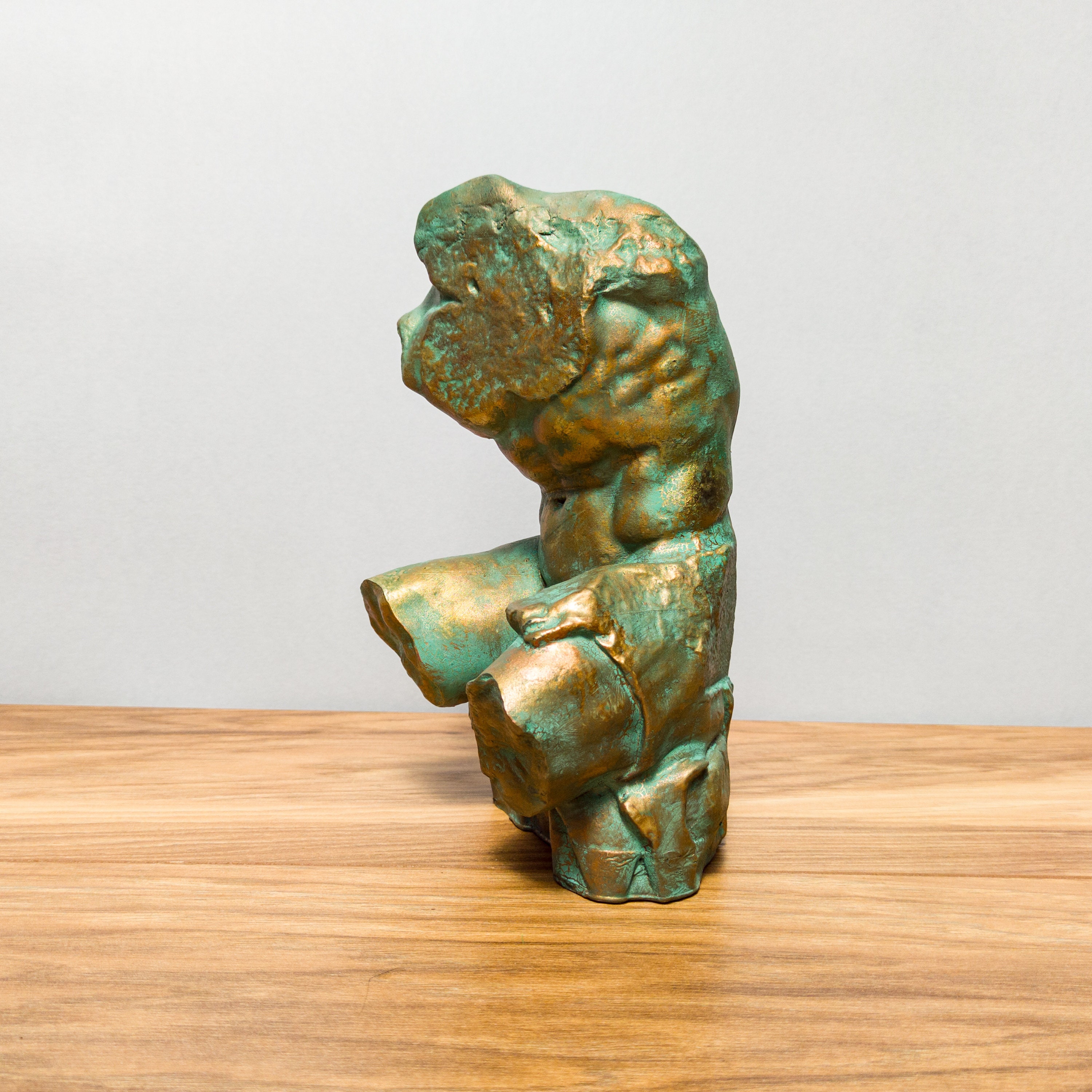 Belvedere Torso Sculpture Hand-painted in Patina Gold Effect - Etsy