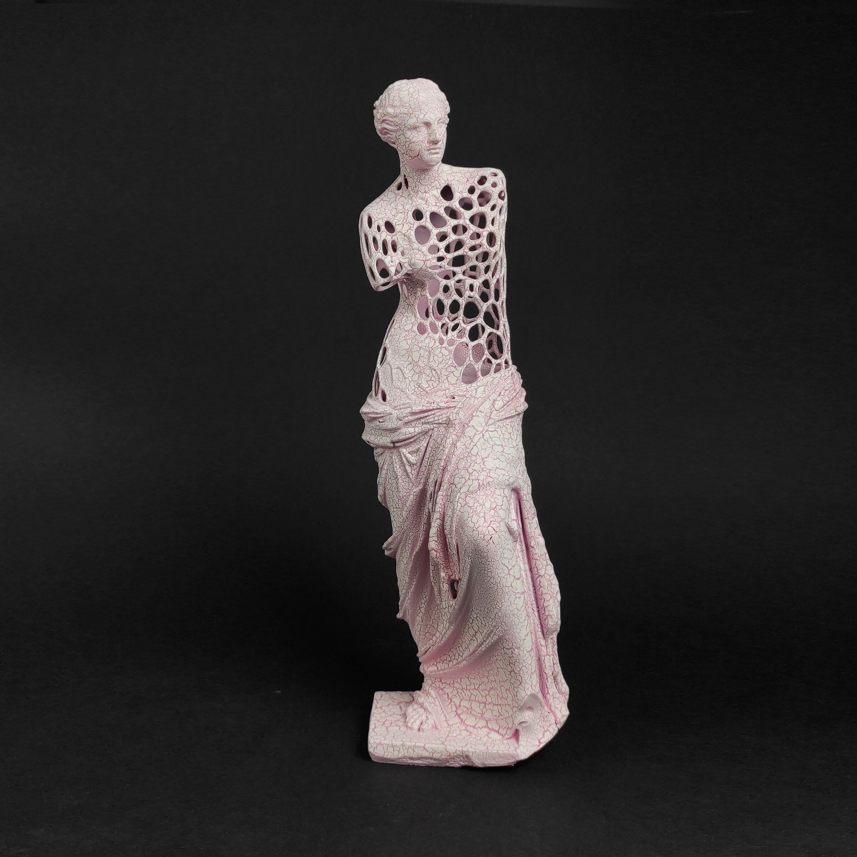 Pink Venus De Milo Statuette,aphrodite Ancient Greek Sculpture,goddess ...