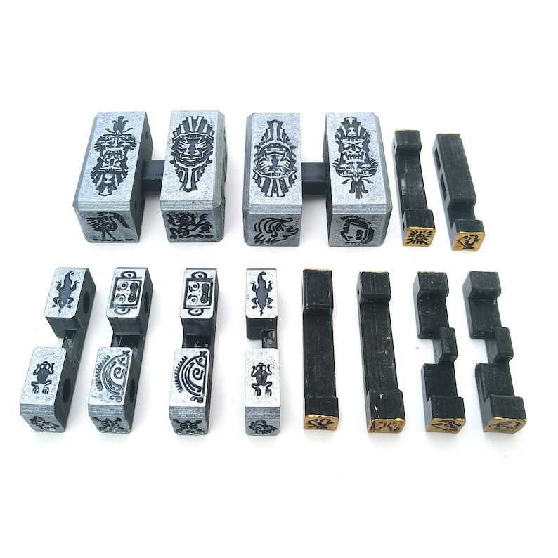 Aztec Interlocking Puzzle 3D Printed Brain Teaser Burr Cube - Etsy UK