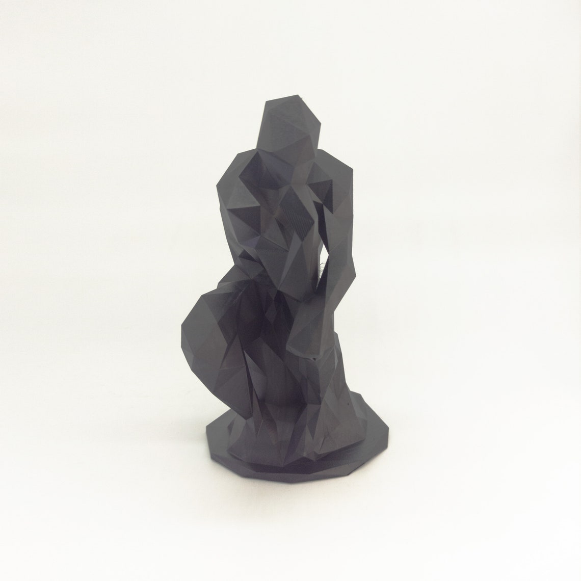 Geometric Thinker Statue: Rodin-inspired 3D Resin Print - Etsy