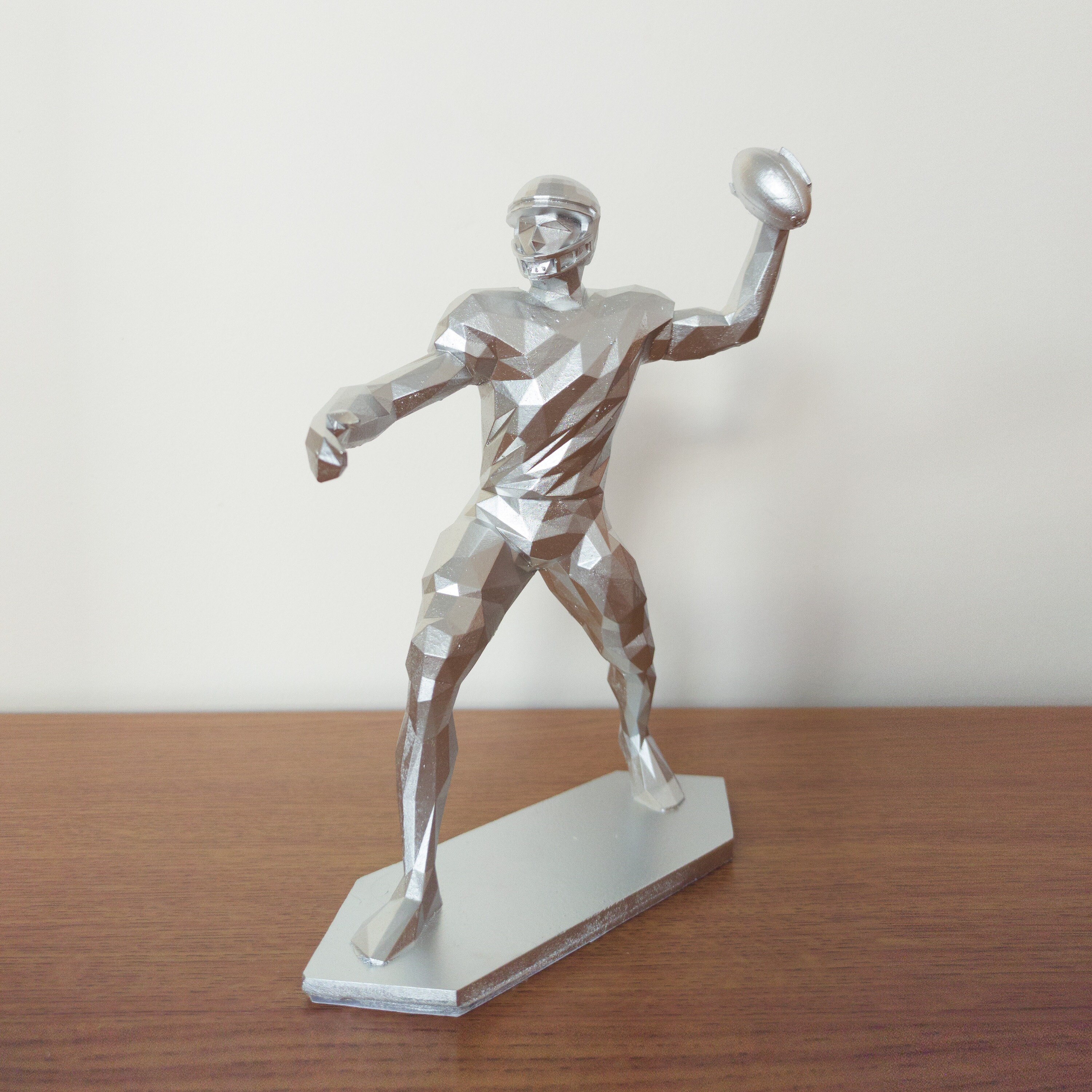 Rugby Player Figurine Geometric American Football - Etsy