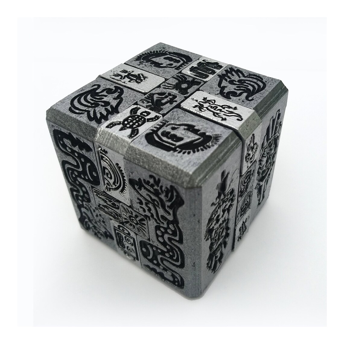 Aztec Interlocking Puzzle 3D Printed Brain Teaser Burr Cube | Etsy