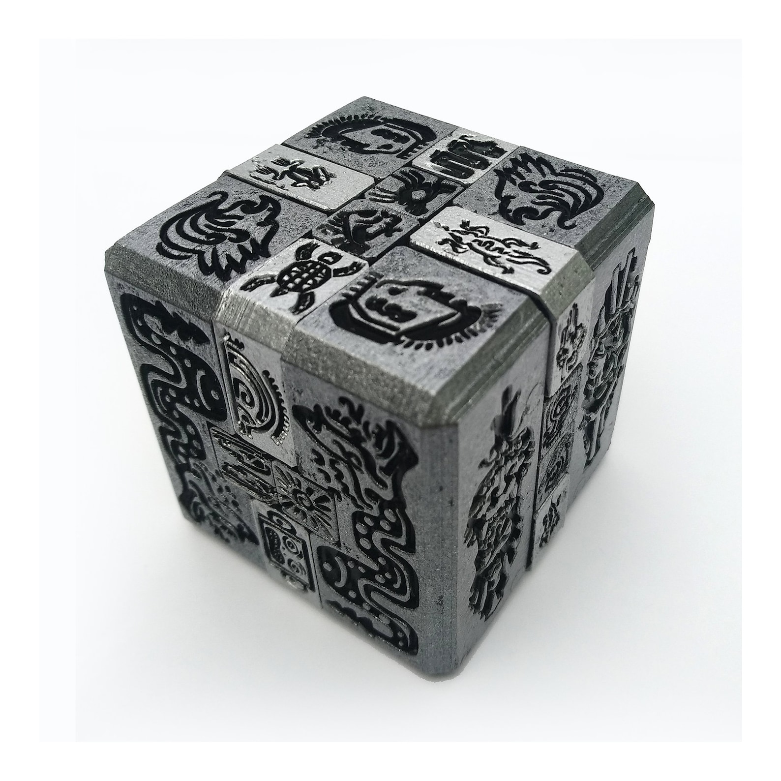 Aztec Interlocking Puzzle 3D Printed Brain Teaser Burr Cube | Etsy UK