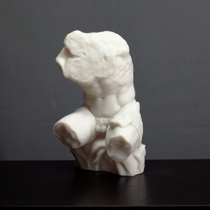 Escultura del torso de Belvedere Estatua del torso del hombre - Etsy México