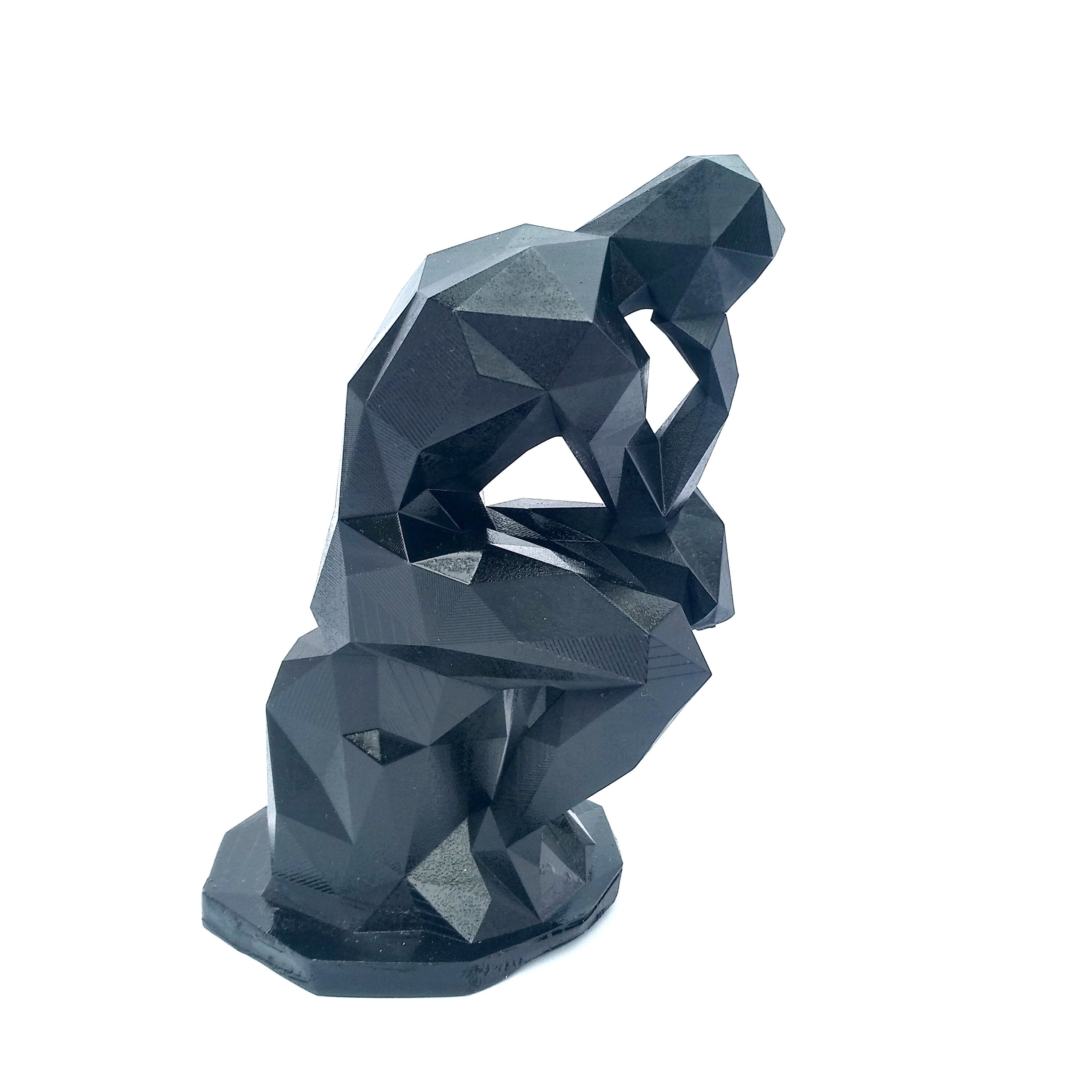 The Thinker Low Polygon Statue Inspired by Rodin 3D Printed - Etsy UK