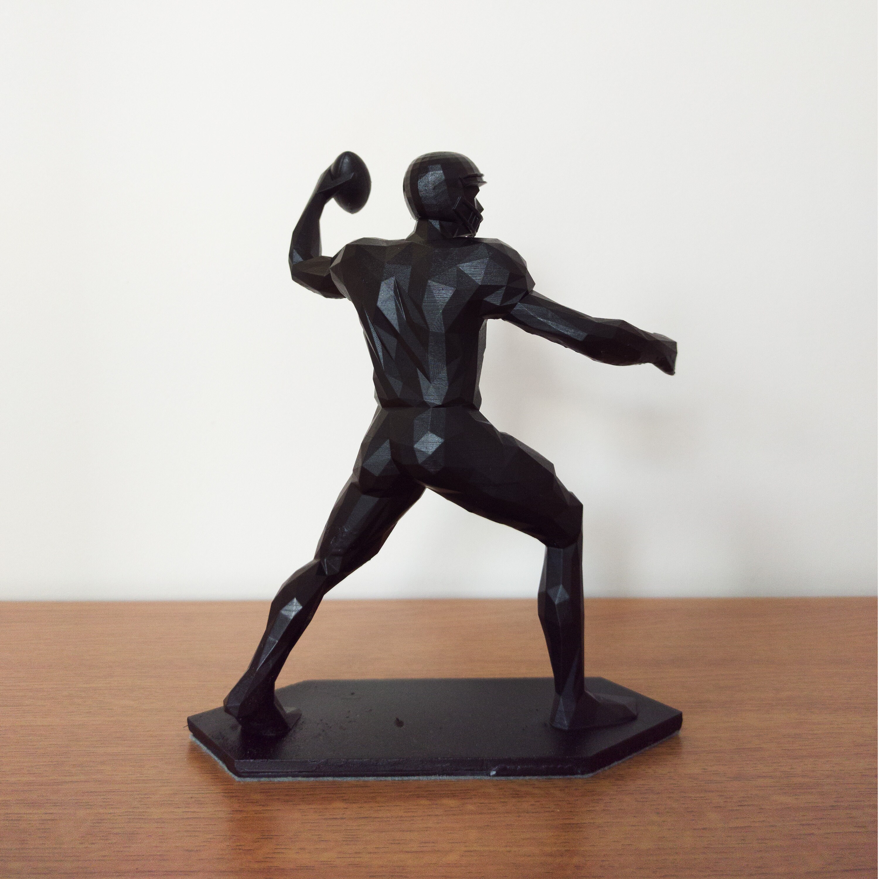 Rugby Player Figurine Geometric American Football - Etsy