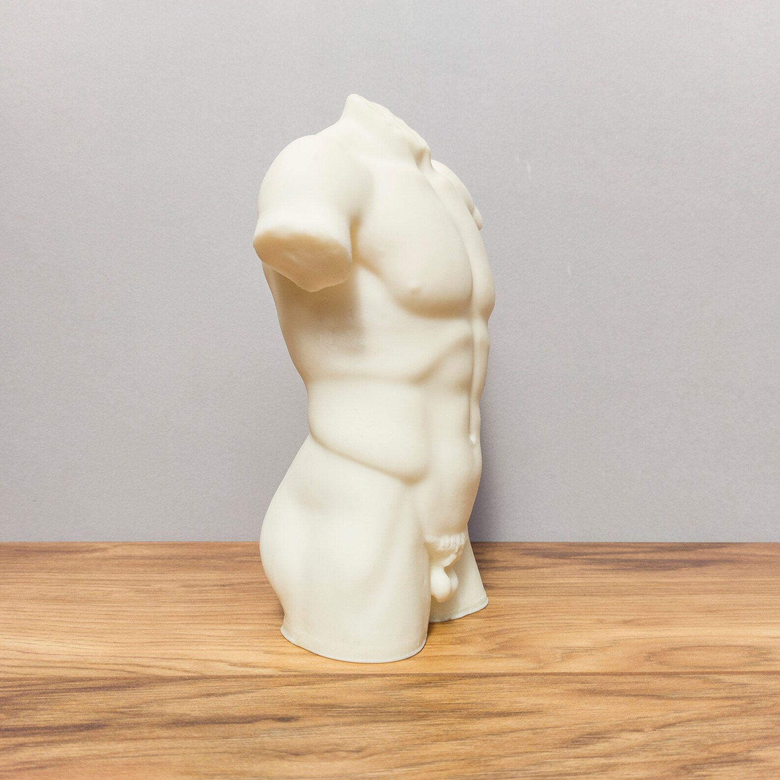 White Male Torso Sculpture: Ancient Greek Replica, 3D Printed (9 Inches ...