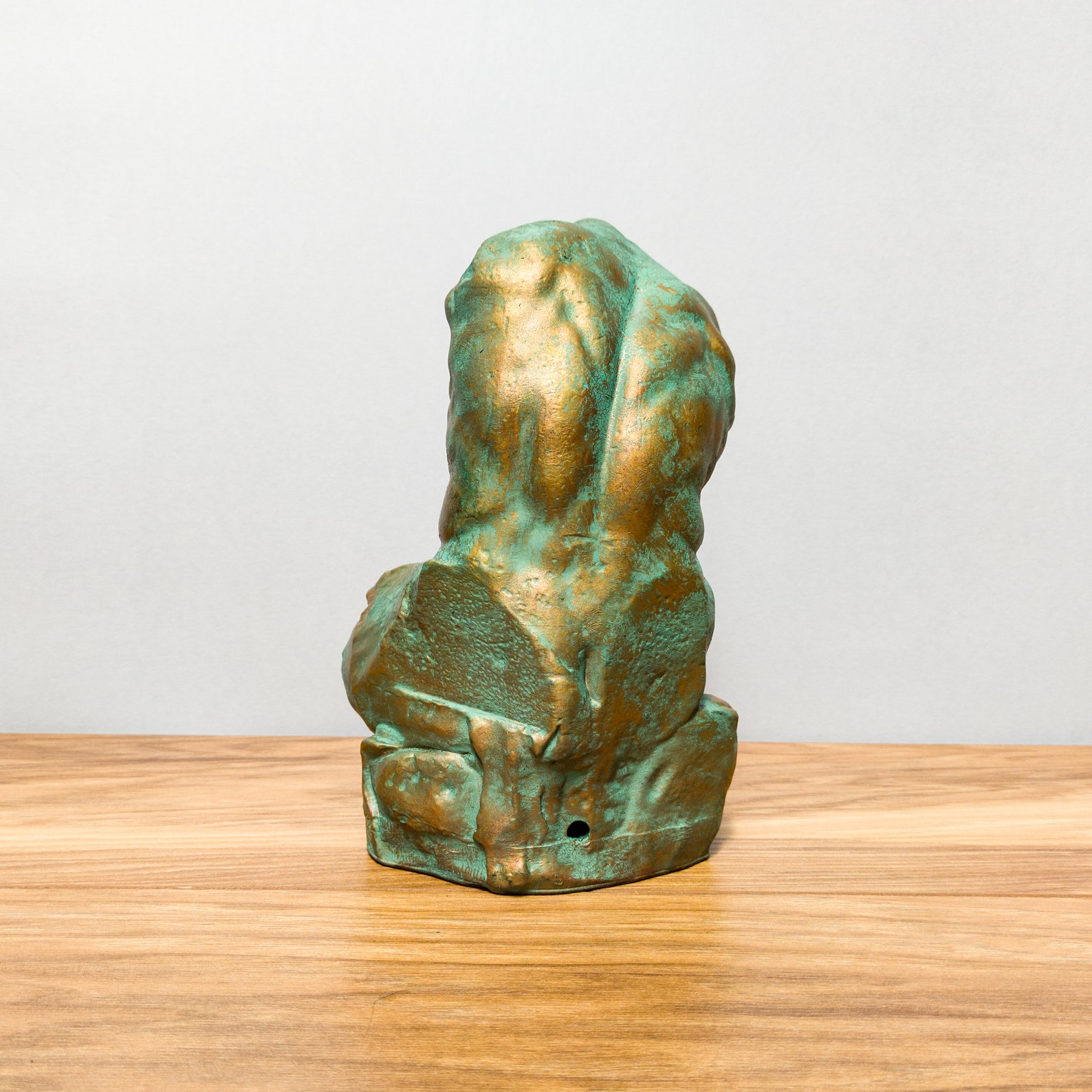 Belvedere Torso Sculpture Hand-painted in Patina Gold Effect - Etsy