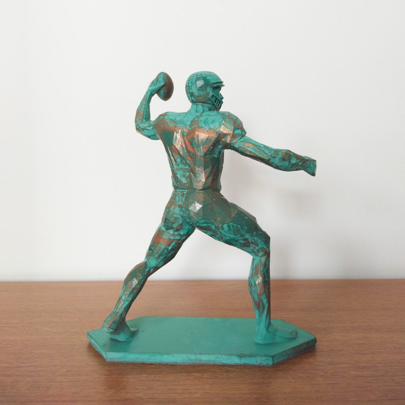 Rugby Player Figurine Geometric American Football - Etsy