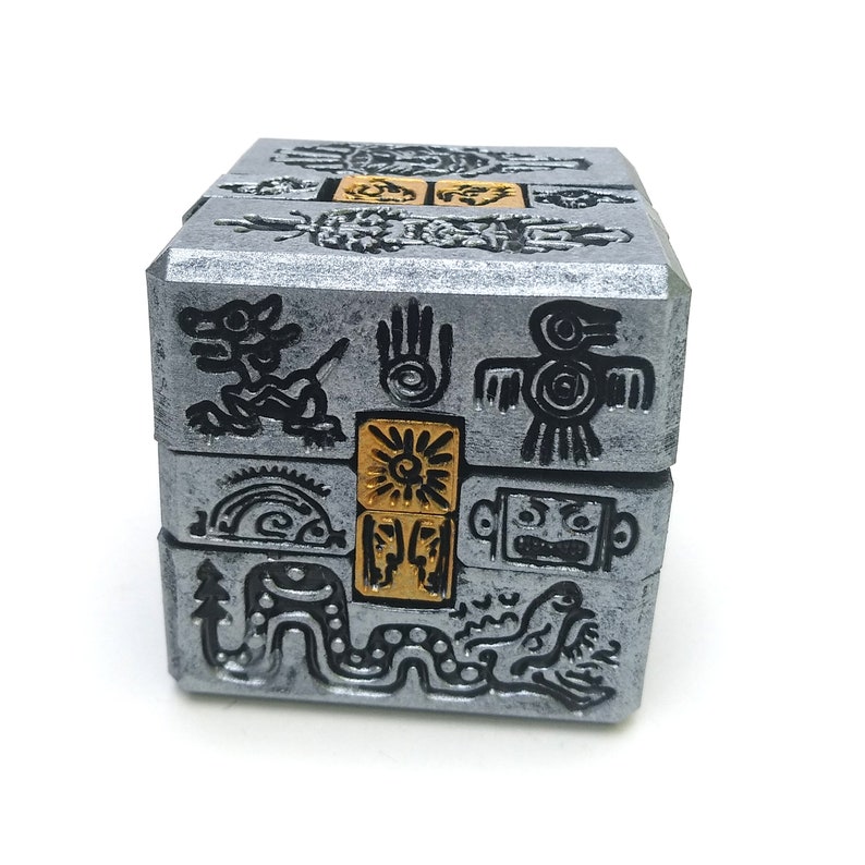 Aztec Interlocking Puzzle 3D Printed Brain Teaser Burr Cube - Etsy UK